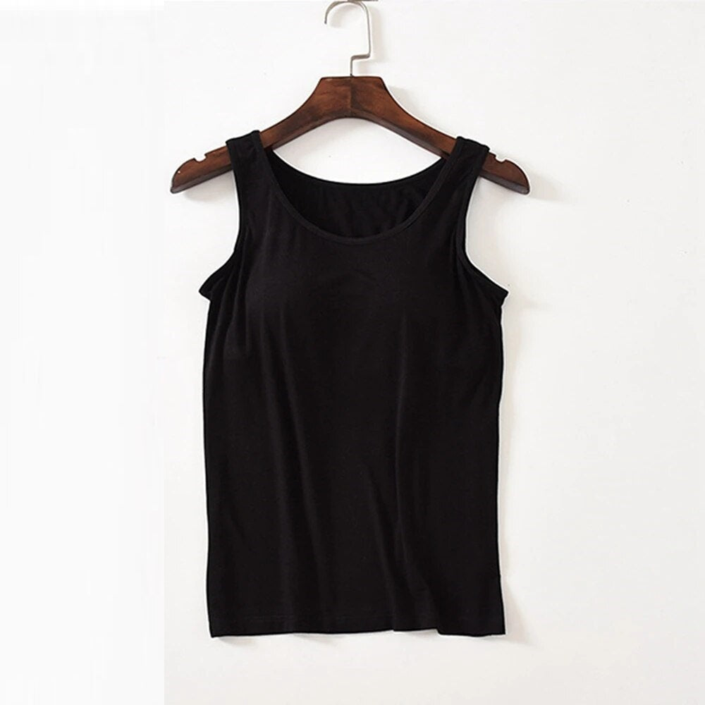 Tank Top with Built In Bra Plus size available – Undo Your Bra