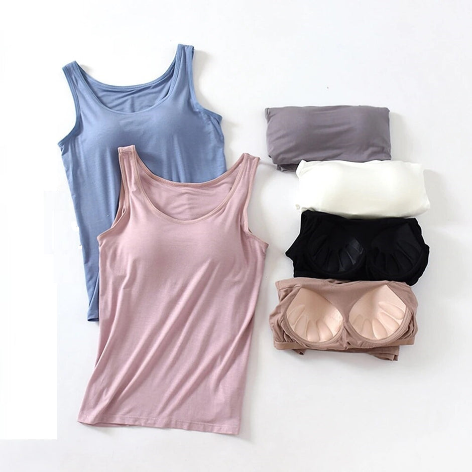 Undo Your Bra | Built In Bra | Shelf Bra Tops | Inbuilt Bra